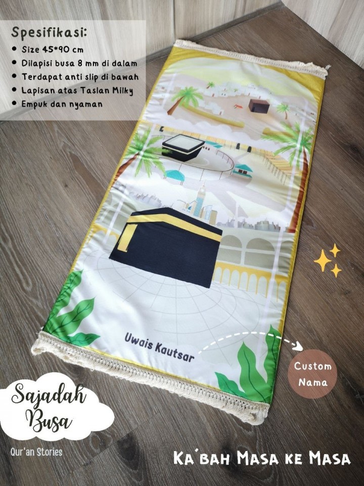 Jual SAJADAH ANAK CUSTOM | Hayya