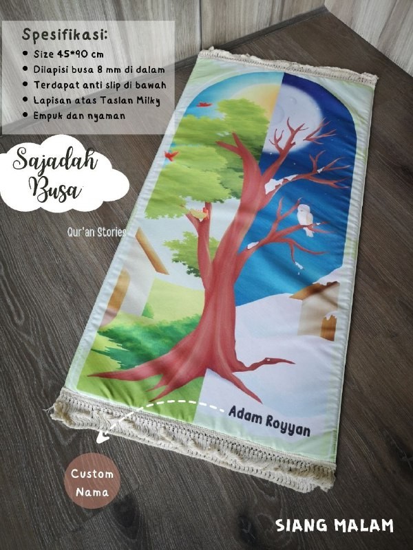 Jual SAJADAH ANAK CUSTOM | Hayya