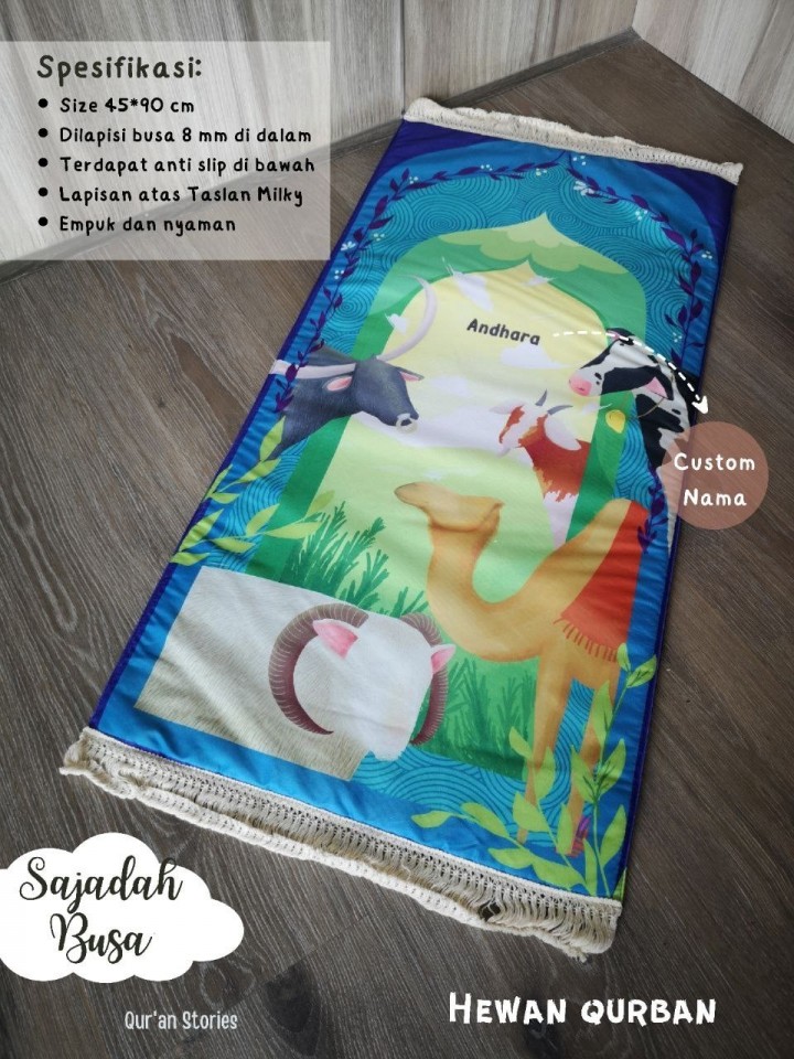 Jual SAJADAH ANAK CUSTOM | Hayya